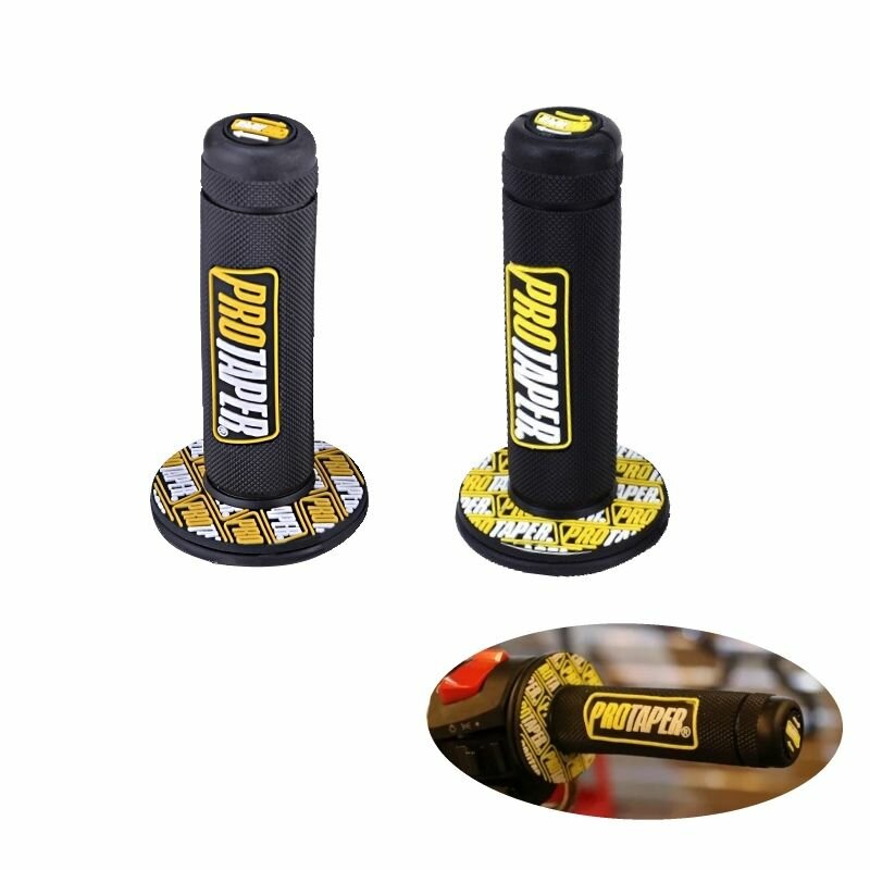 Ручка газа тюнинг силиконовая (грипсы, комплект 2шт) ProTaper (желтый)