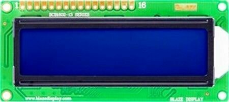 BCB1602-13-LW-SNMWD-1.0 , ЖКИ 16х2 символьный англо-русский с подсветкой