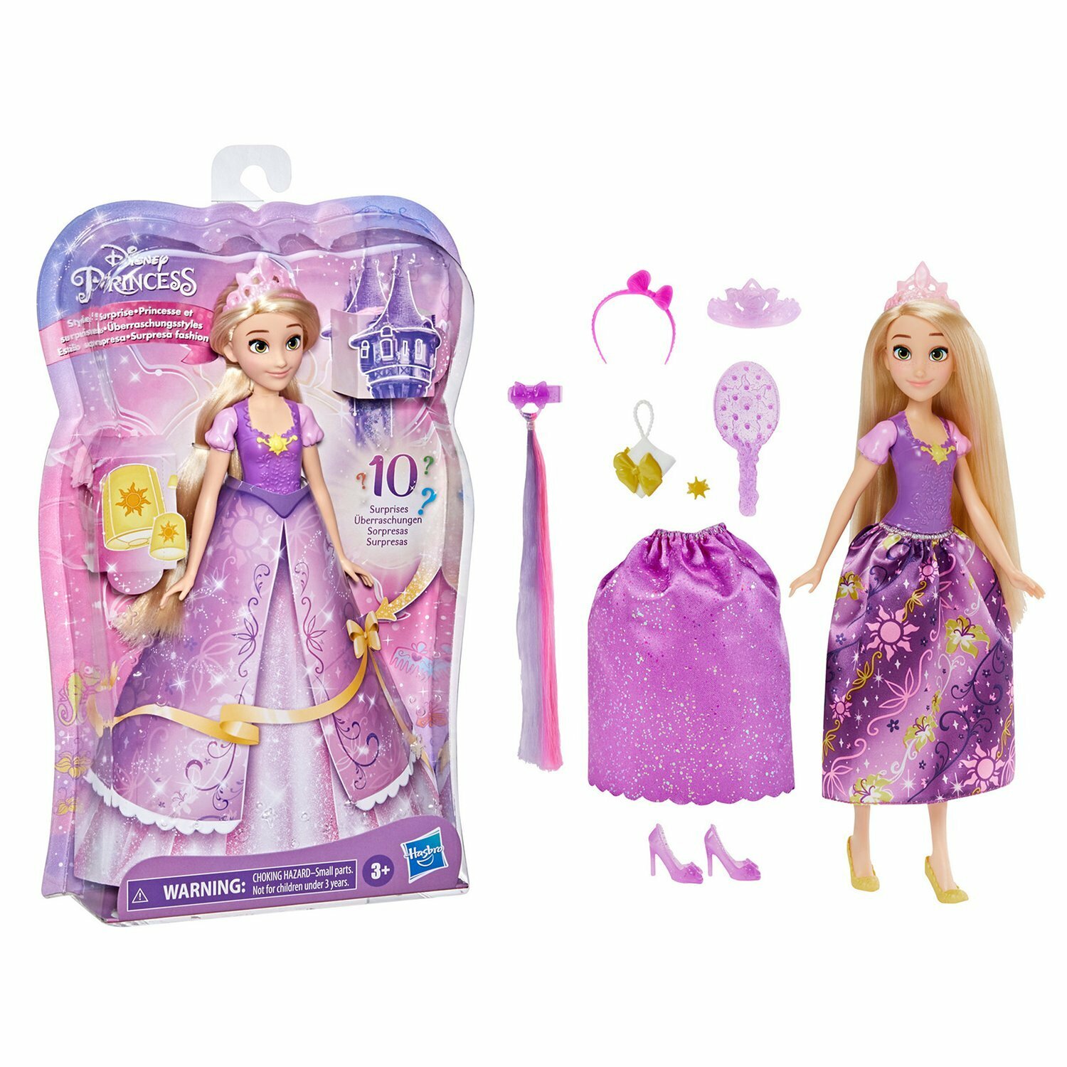 Кукла Disney Princess Hasbro Рапунцель в платье с кармашками F07815X0