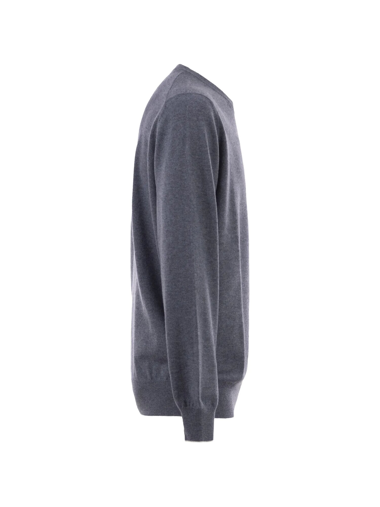 Свитер BRUNELLO CUCINELLI Cashmere crew-neck sweater, размер 54, , серый — фото 1