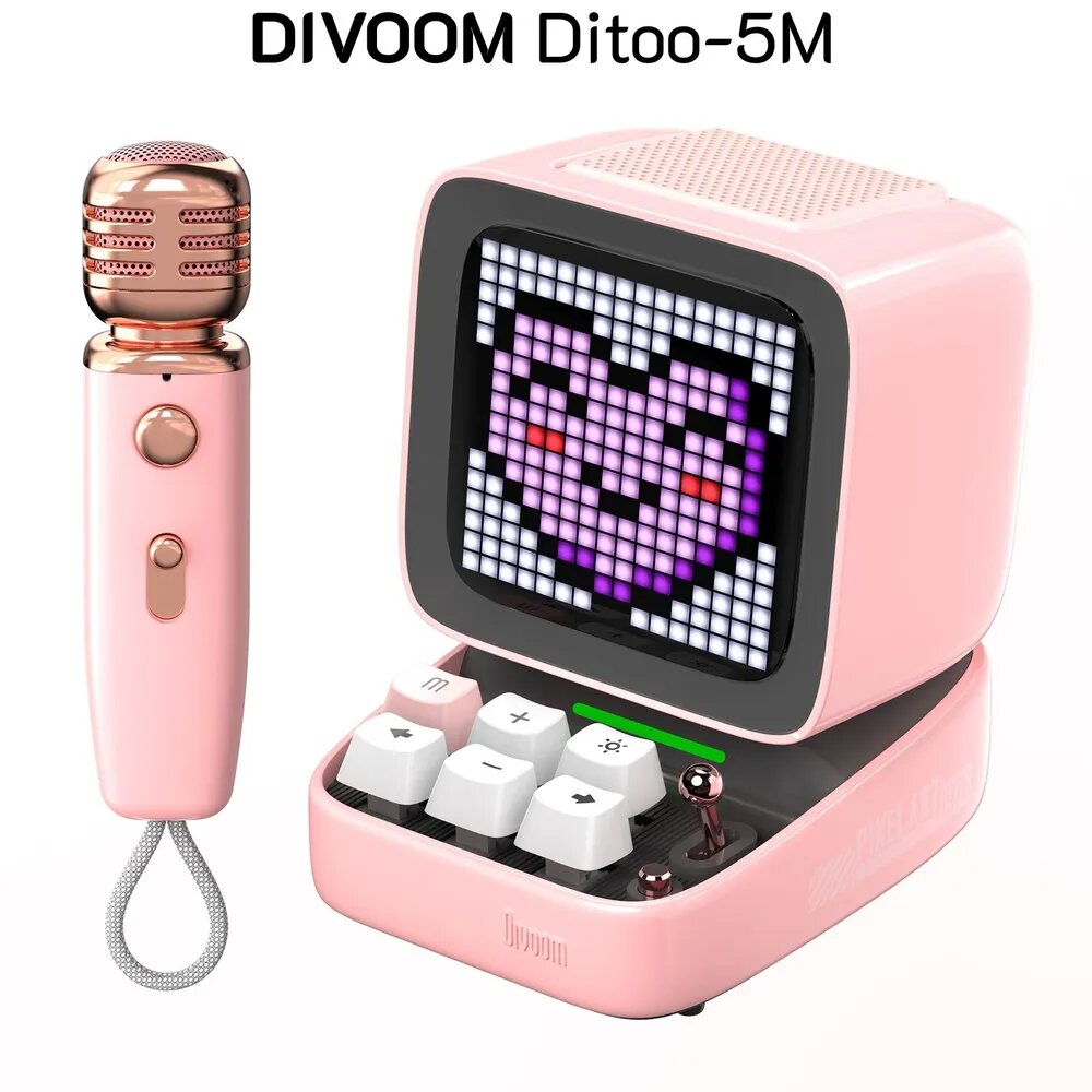 DIVOOM Ditoo-5M Глобальная версия игры в жанре пиксельной графики портативный Bluetooth-динамик с 16x16LED-дисплеем для управления приложениями