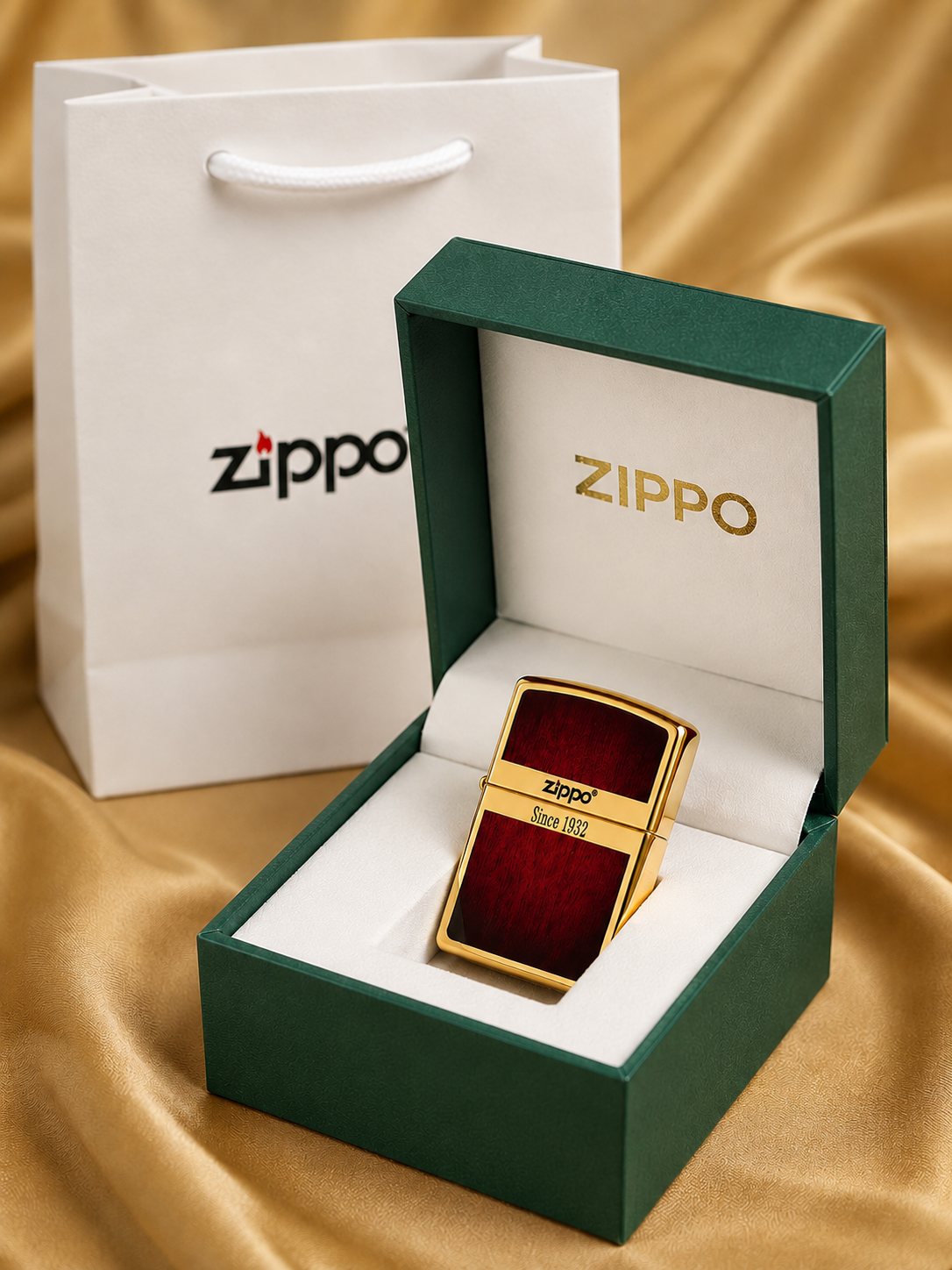 Бензиновая зажигалка Zippo 1932 в шкатулке