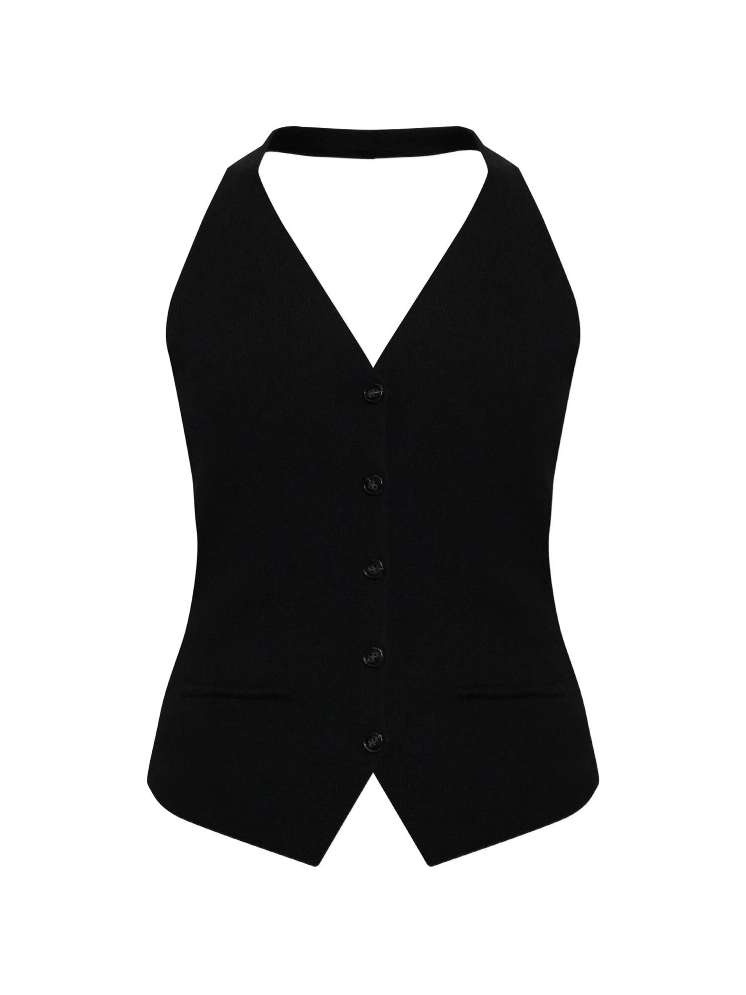 Топ Immy halterneck button-up top