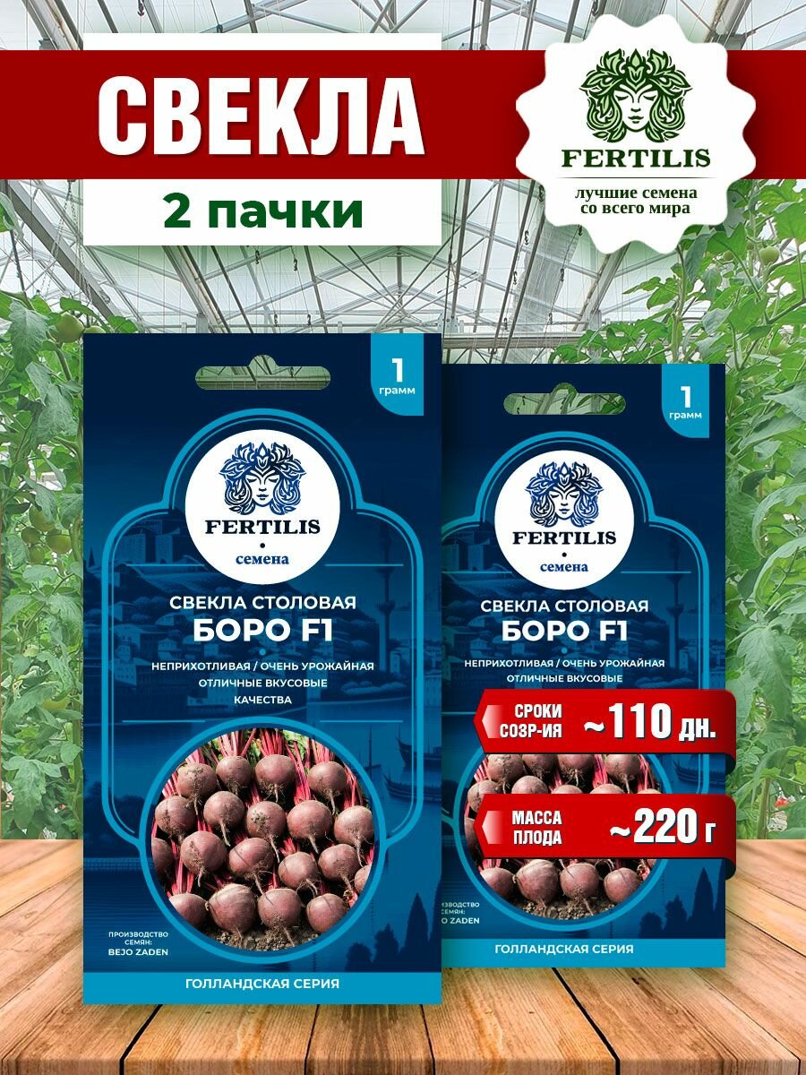 Семена столовой свеклы Боро F1 от компании Fertilis (2 пачки)