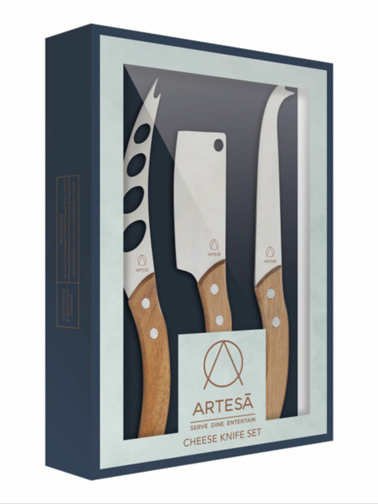 Kitchen Craft нож для сыра, набор 3 штуки, нержавеющая сталь, серия Artesa