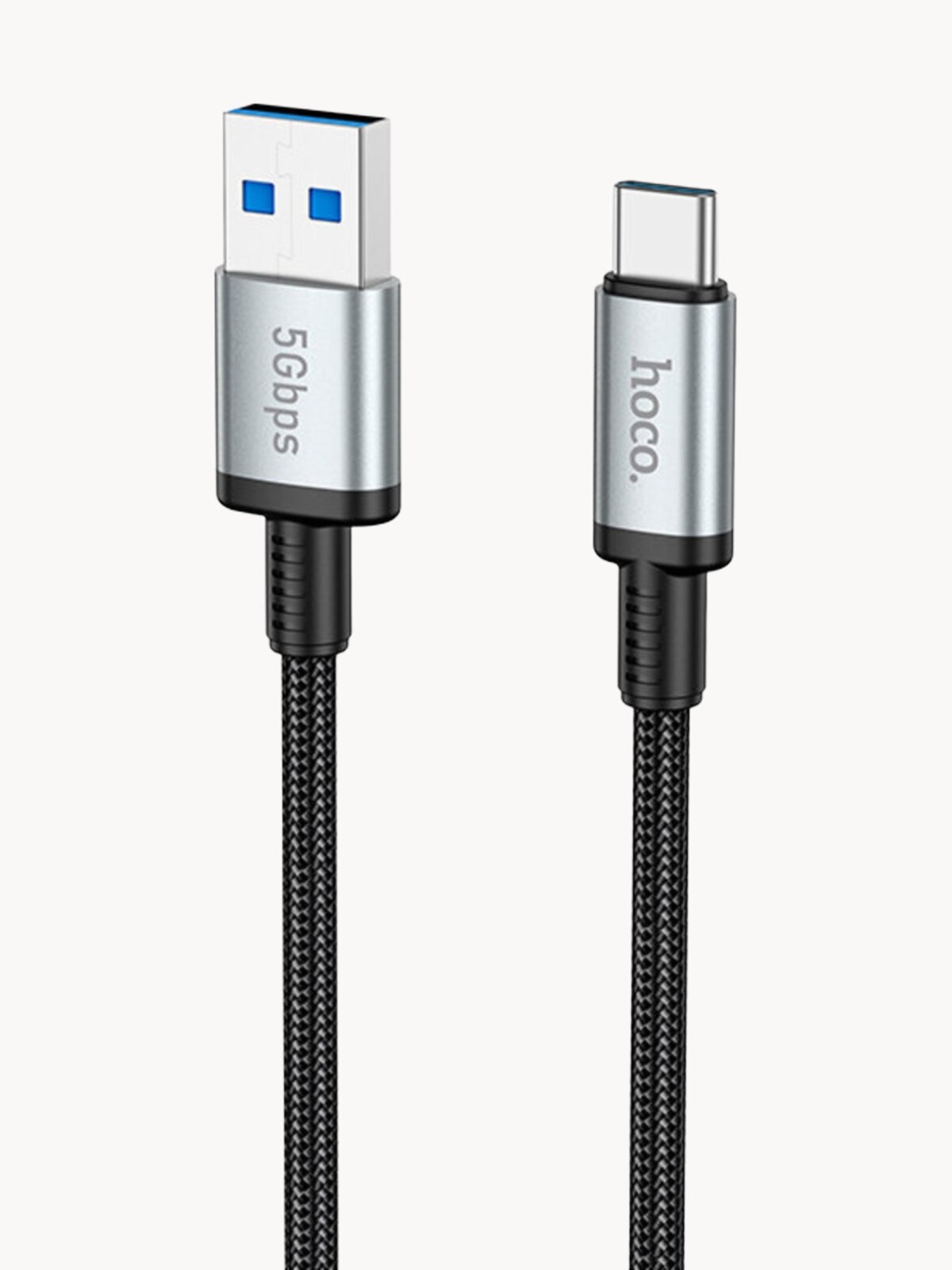 USB Кабель Type-C, HOCO, US10, 0.5м, поддержка передачи USB 3.0 5Gbit/s, черный