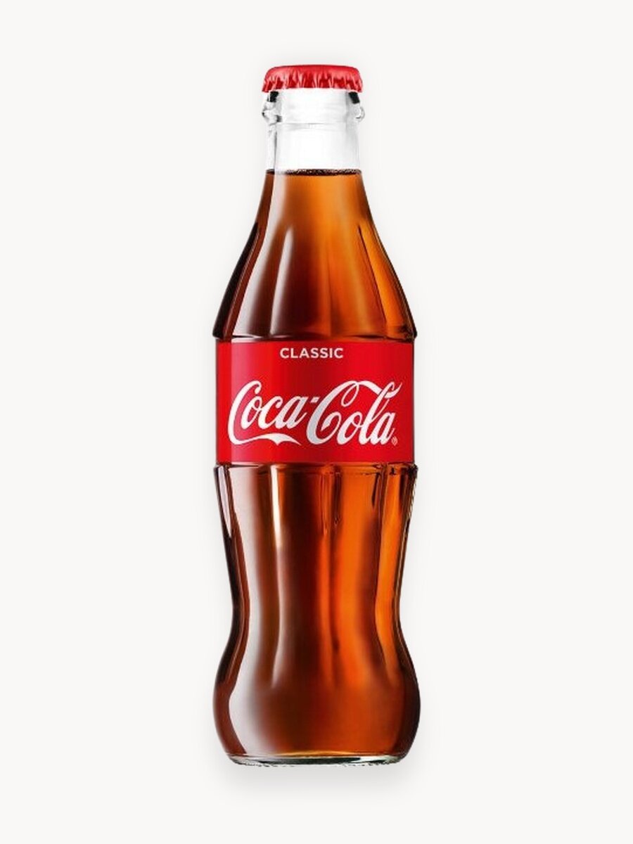 Coca-Cola Classic, стекло, 0.25 л, 24 шт (газированный напиток Кока-Кола Классик в стеклянной бутылке, классический)