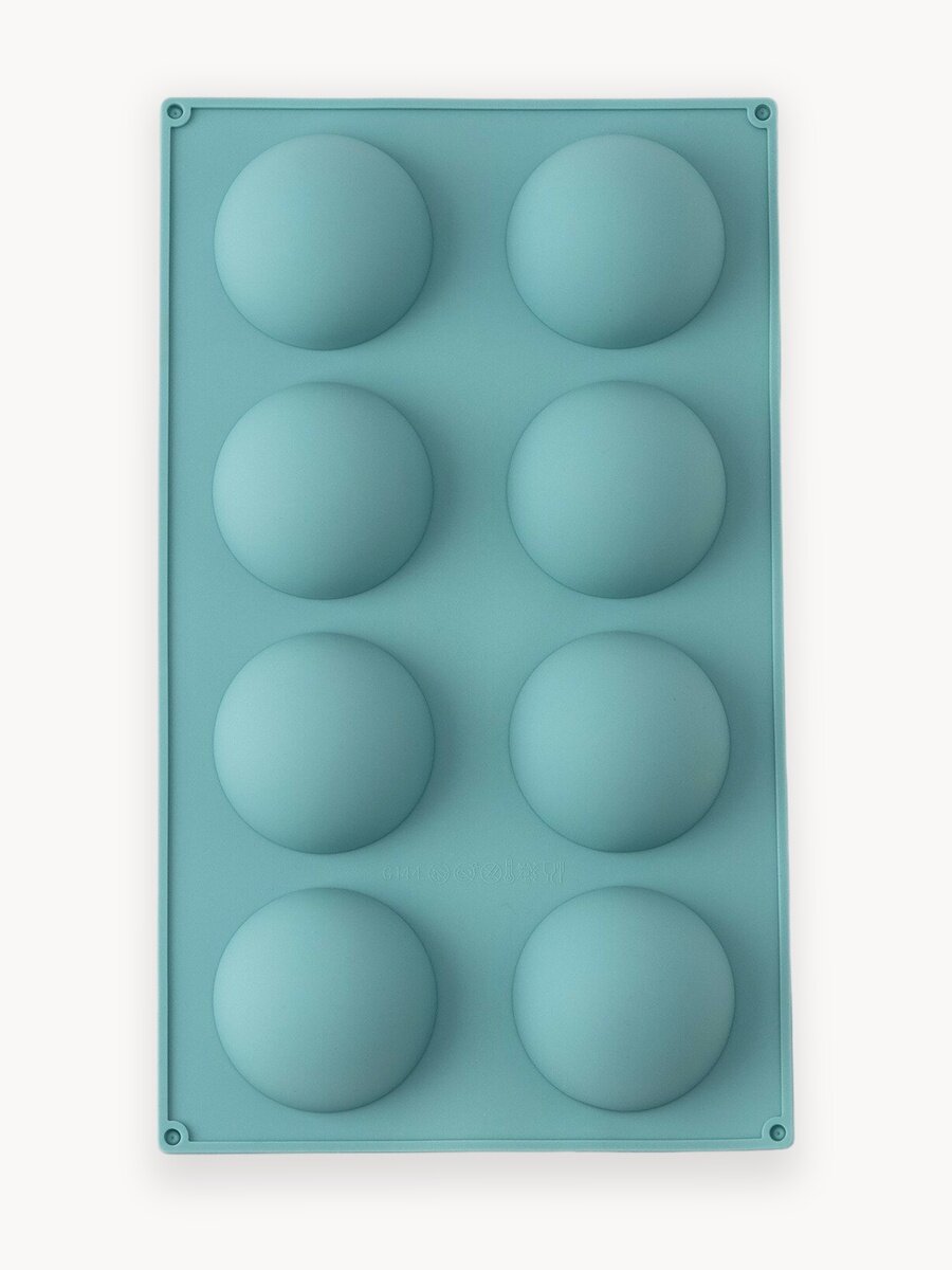 Форма для выпечки Доляна «Полусфера» силикон 8 ячеек d=5,8 см цвет микс