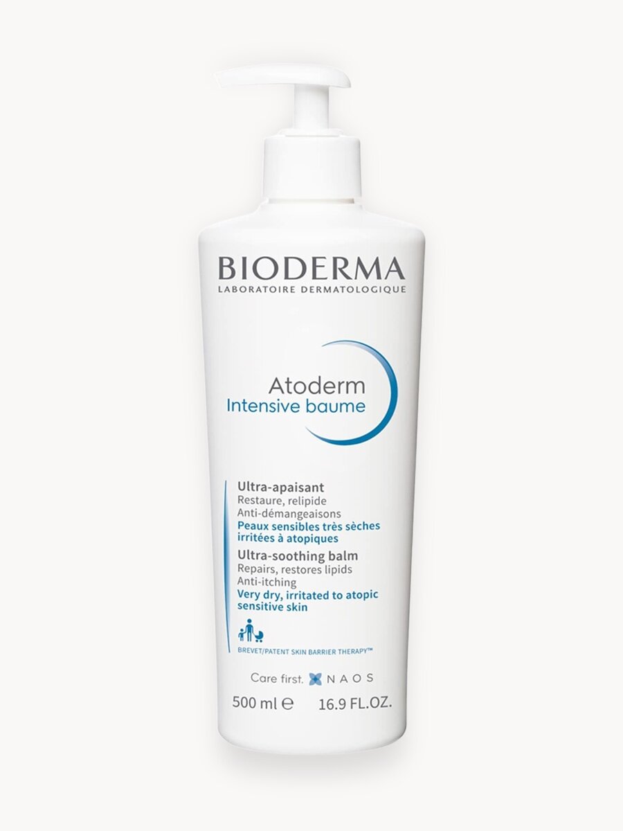 Бальзам Bioderma Atoderm Intensive, для сухой и чувствительной кожи, 500мл