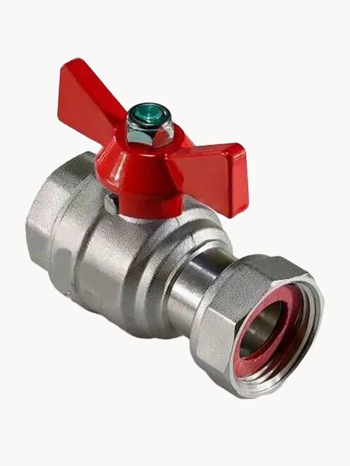 Кран шаровой прямой с накидной гайкой и Внутренней резьбой 1/2" TIM BV209-C02FN