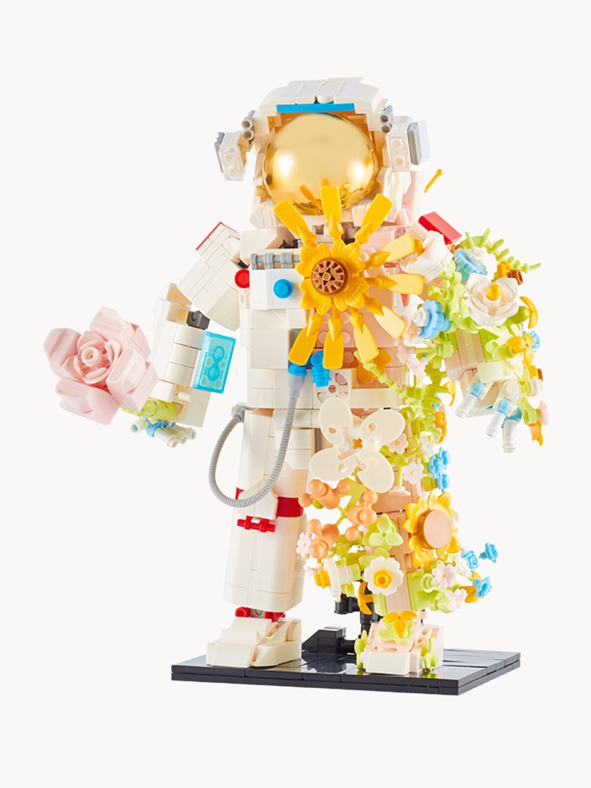 Конструктор 3Д Yapin Космонавт с цветами, 1002 деталей - BA6926