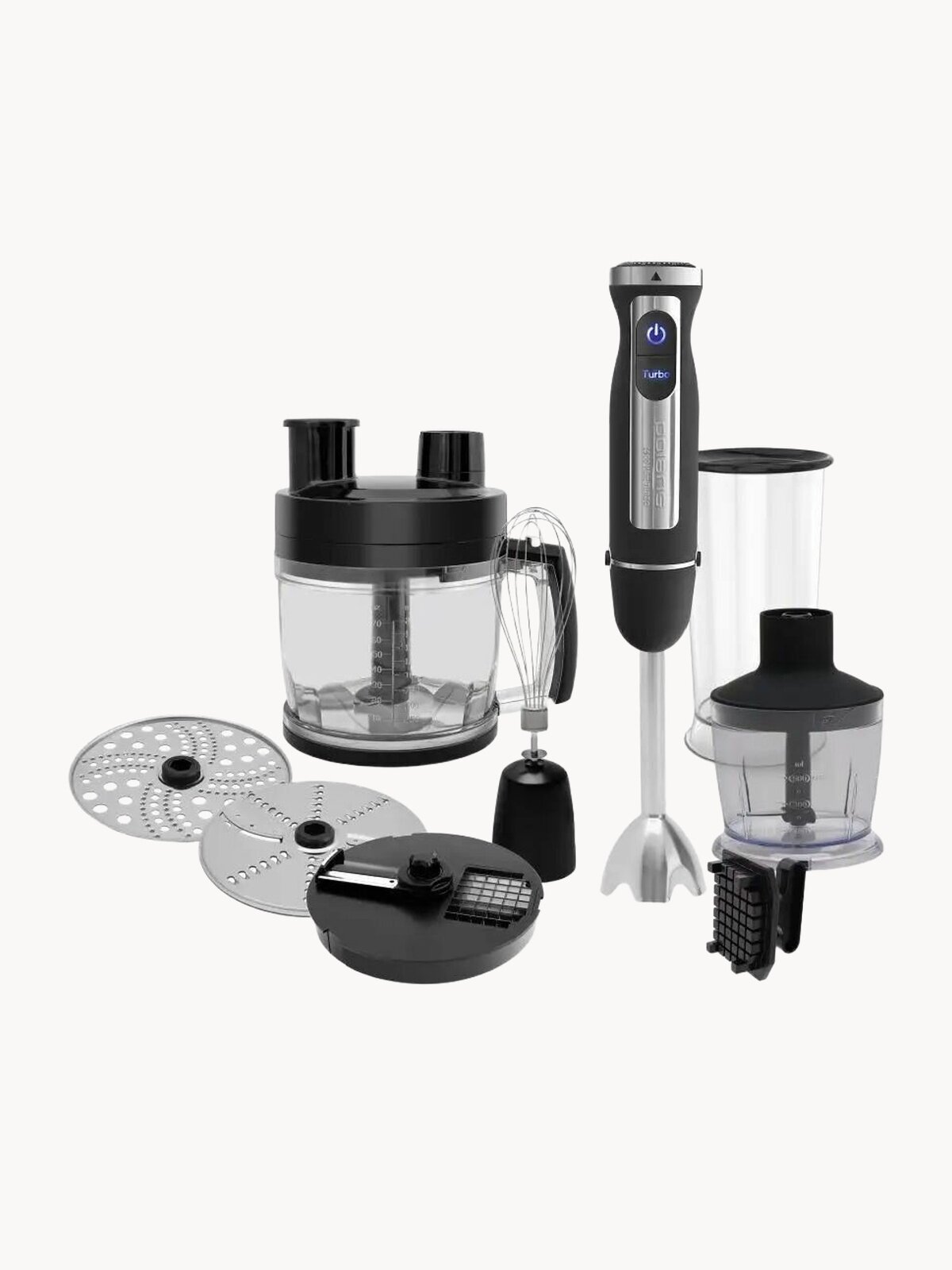 Блендер погружной Polaris PHB 1589AL CUBE / Кухонный комбайн - 7 в 1, 1500 Вт.