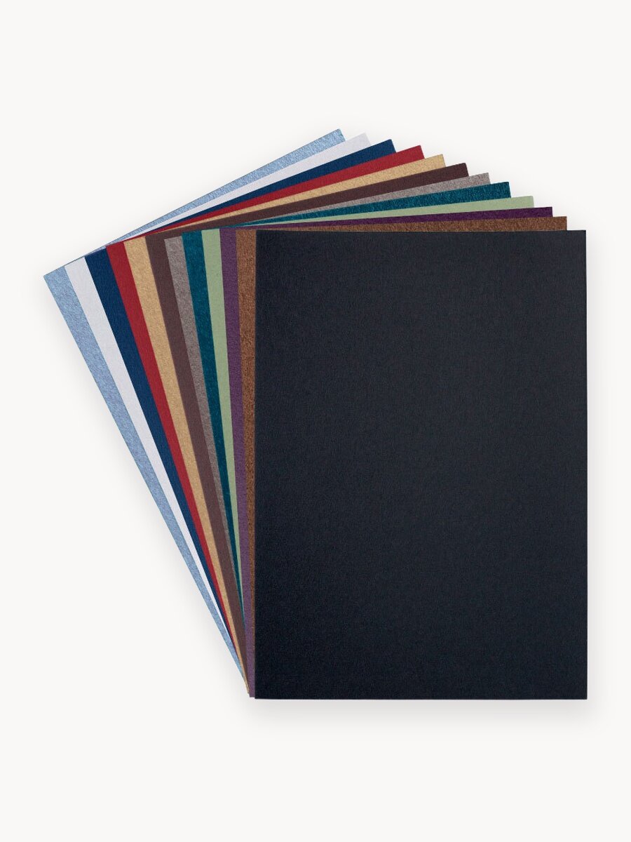 Бумага для пастели А4 в папке, ассорти цветов, 270 г/м, 12 листов