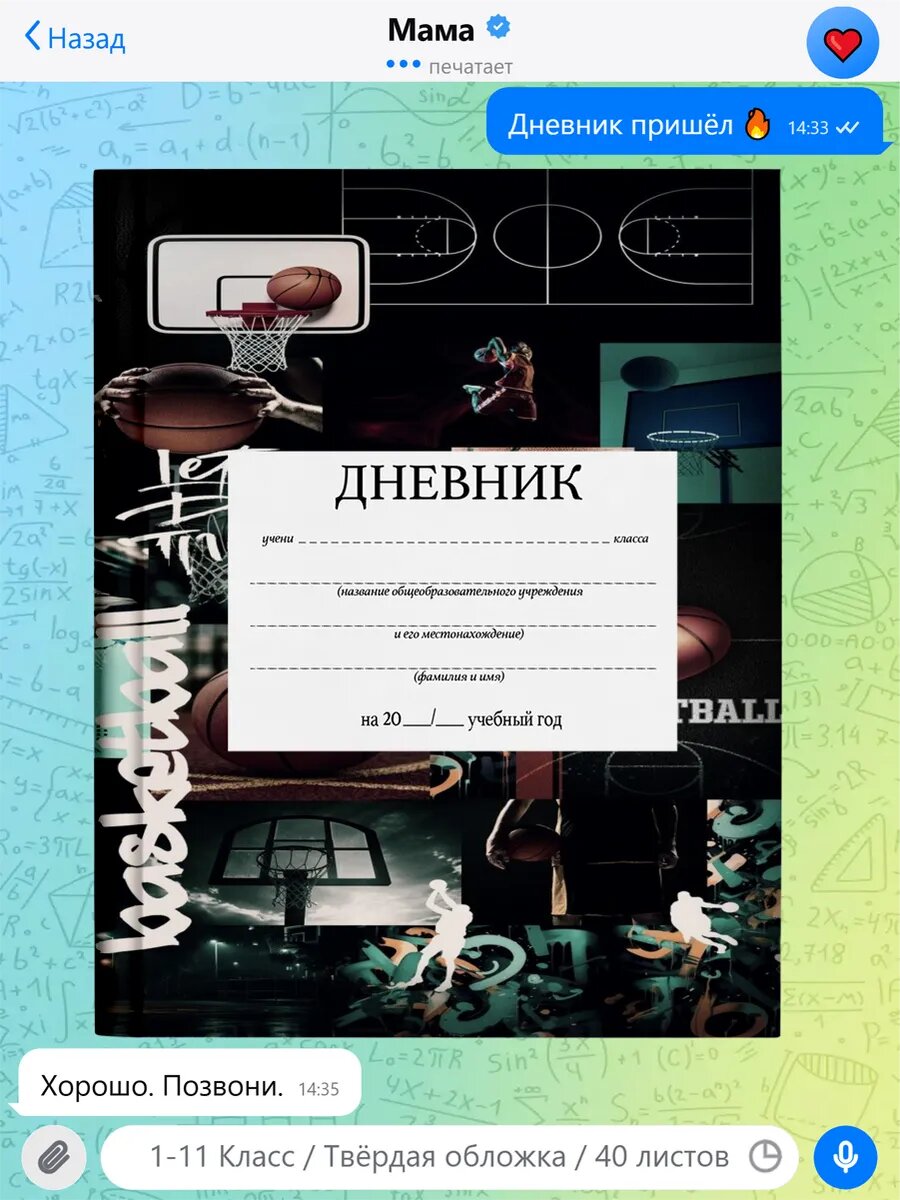 Школьный дневник с принтом y2k pinterest