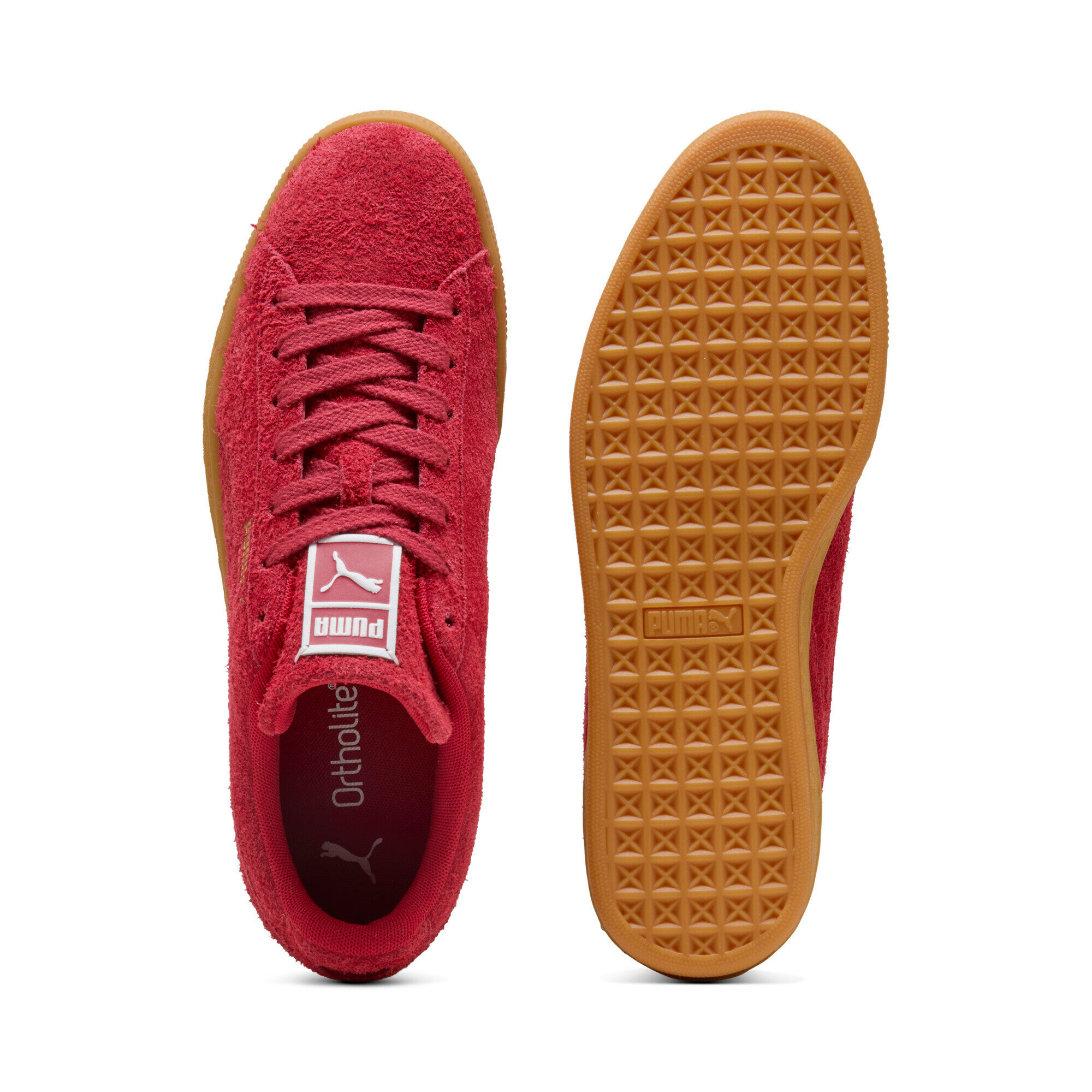 Кроссовки PUMA Suede Forever, полнота 6 (RU)/ на среднюю стопу, размер 10.5K, красный — фото 1