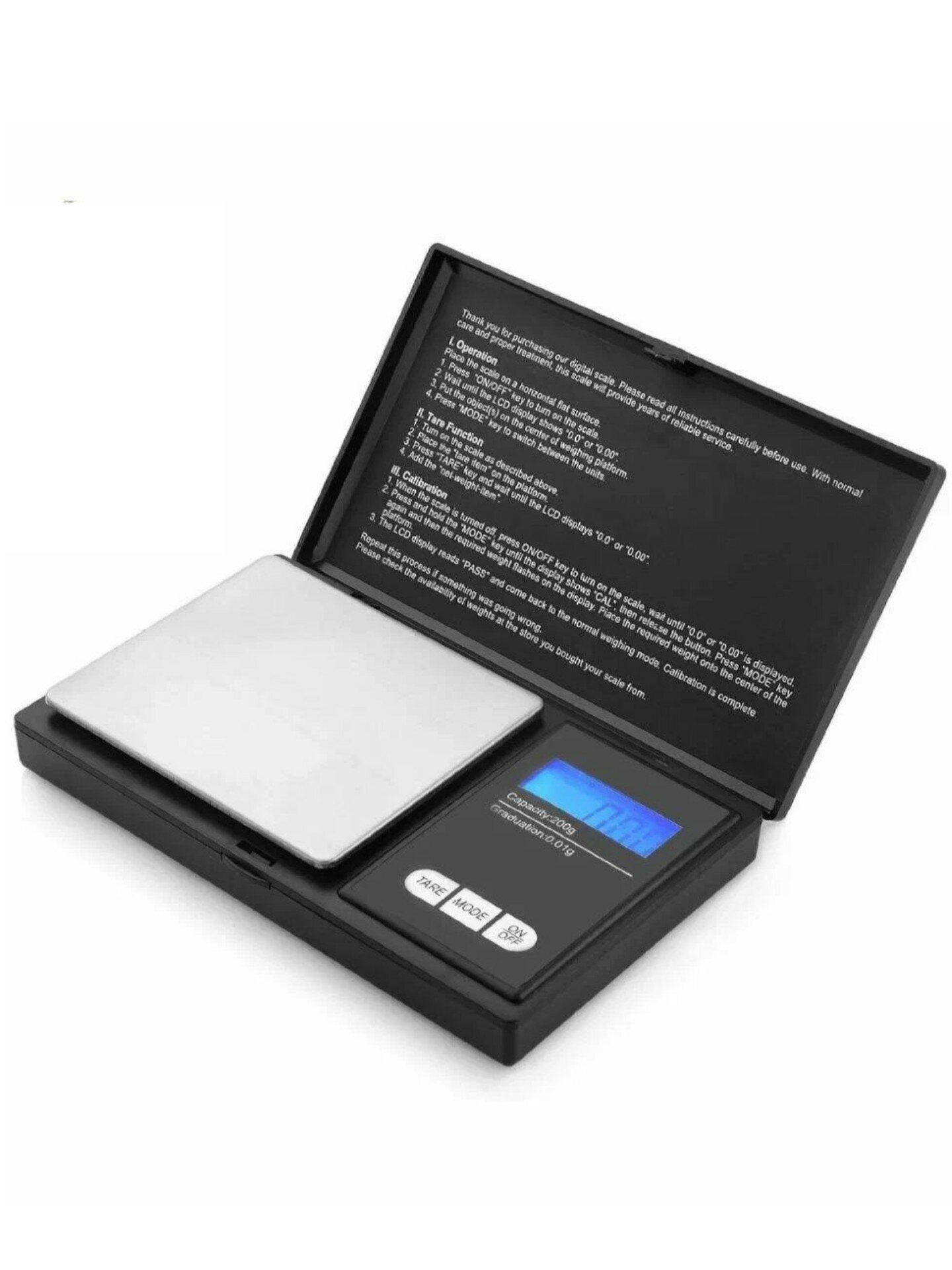 Весы портативные электронные Professional-Mini 200г./0.01г.