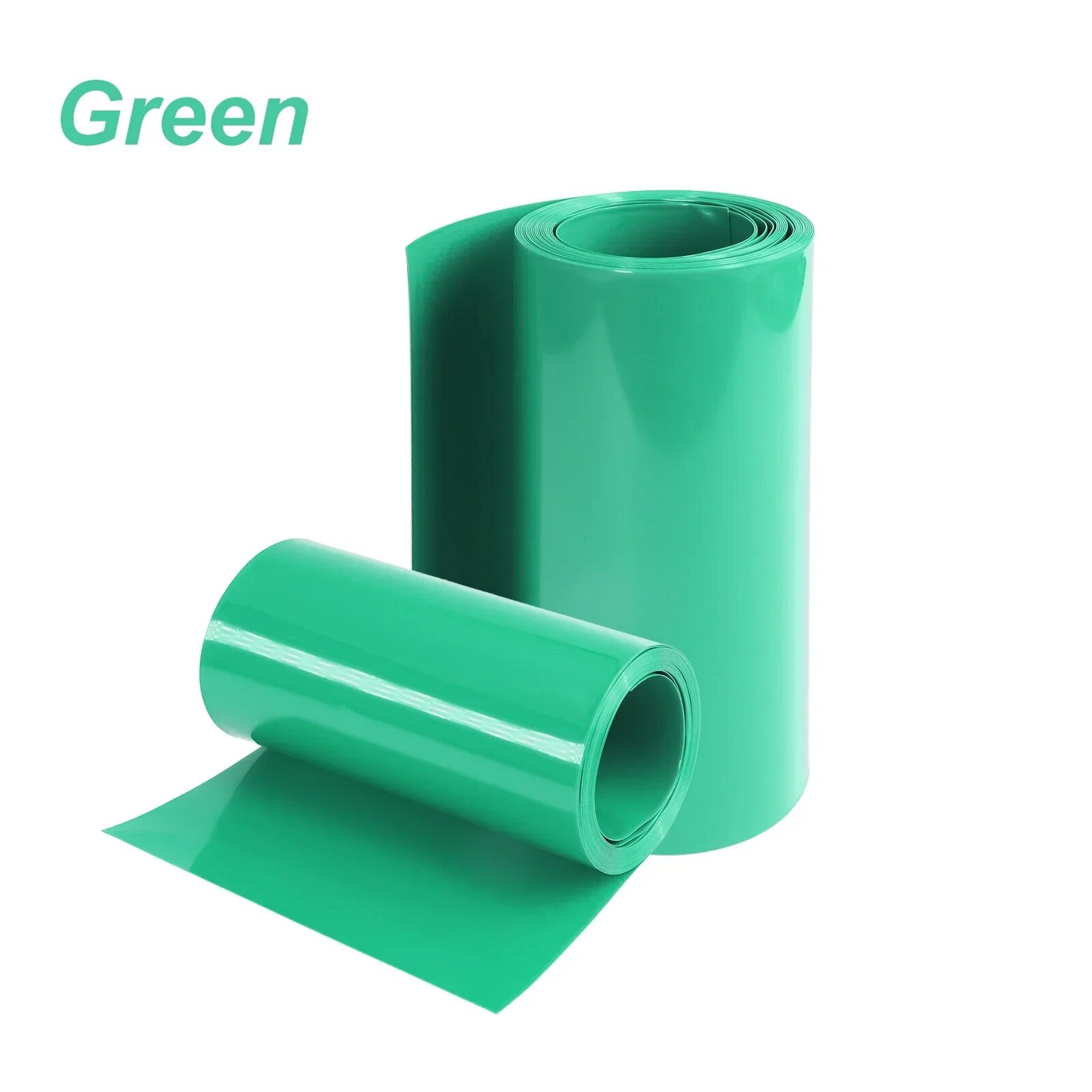 Термоусадочная трубка ПВХ 50-188 мм черная Зеленый, Width 50mm Dia 32mm, Green
