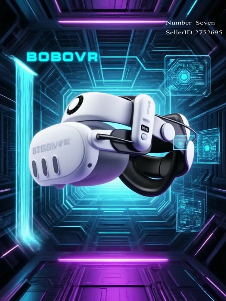 KNOW EASY-Ремешок для головы S3 Pro 10000 мАч для Meta Quest 3/Quest 3S с кондиционером для головы VR Аксессуары Улучшенная поддержка