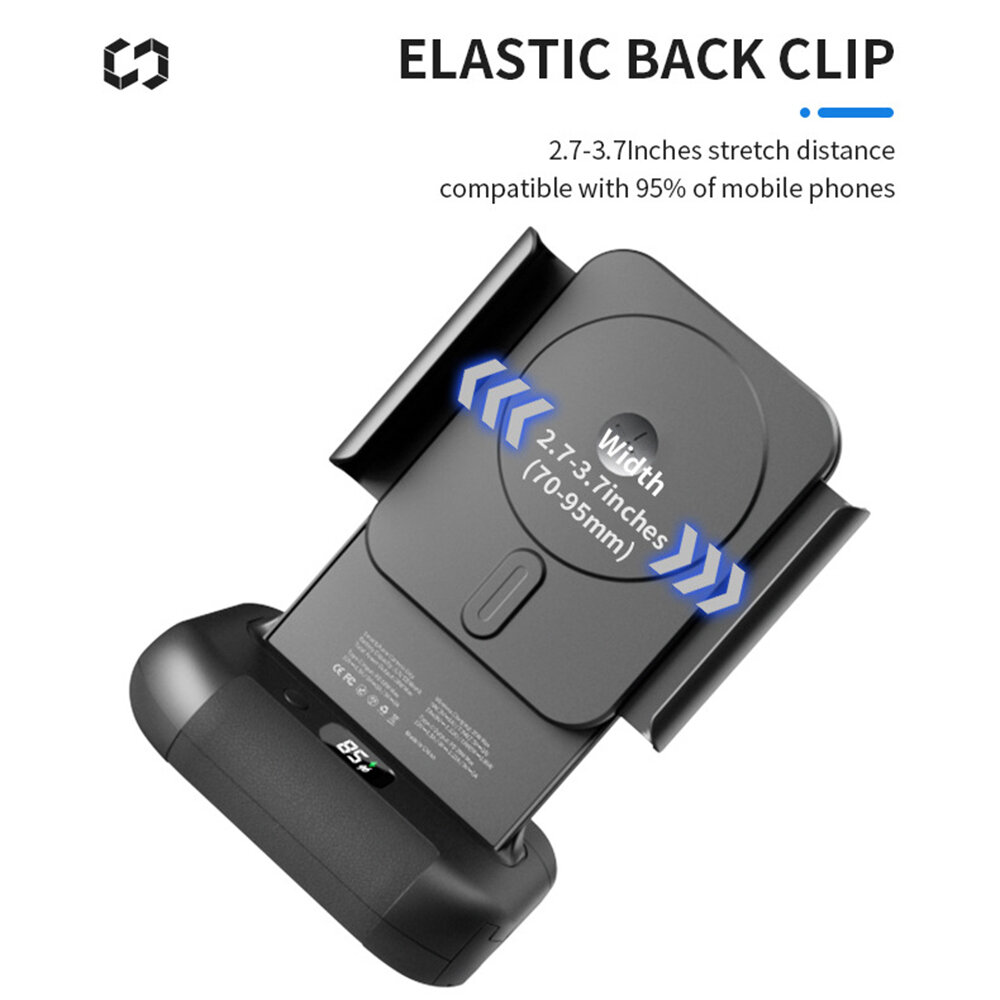 Смартфон Камера Snap Grip 15W Беспроводная зарядная стойка Вращающаяся магнитная ручка камеры BT кронштейн Пульт дистанционного управления для видео фотосъемки