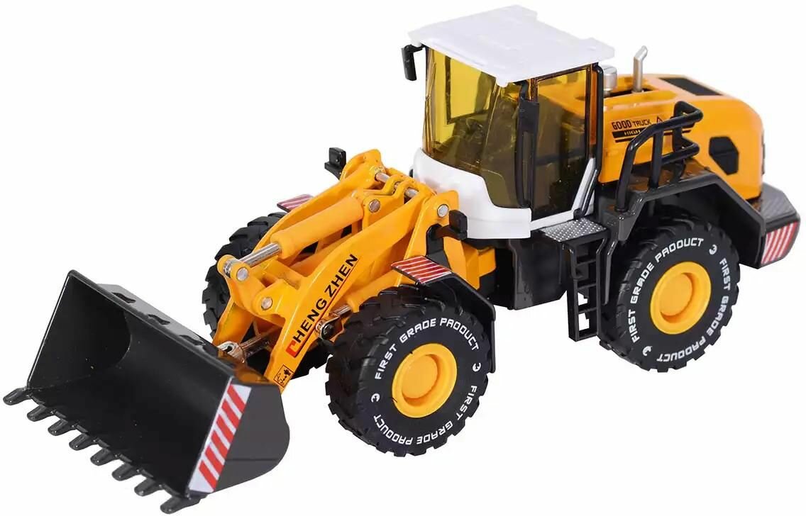 Модель машины MSZ / Metal Speed Zone "Фронтальный погрузчик", масштаб 1:50, металл, открывается капот