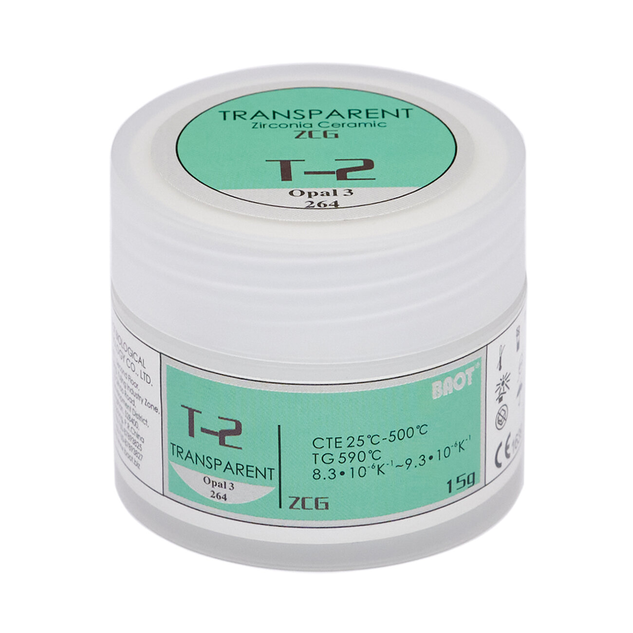 Транспарент T-2 Opal 3 (264) Transparent ZCG 15 гр, BAOT