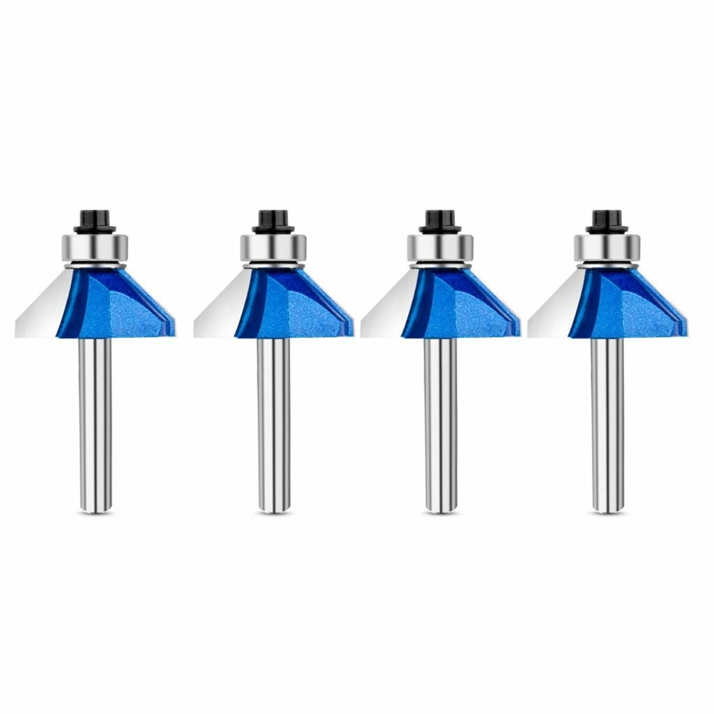 Принадлежности для инструментов, Резец под углом 45 для столярного инструмента - 6.35 мм, 4 шт.