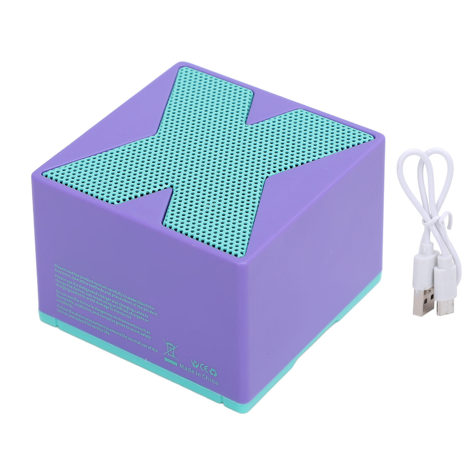 Мини Bluetooth-динамик Hi-Fi стерео, водонепроницаемый IP54 (фиолетовый)