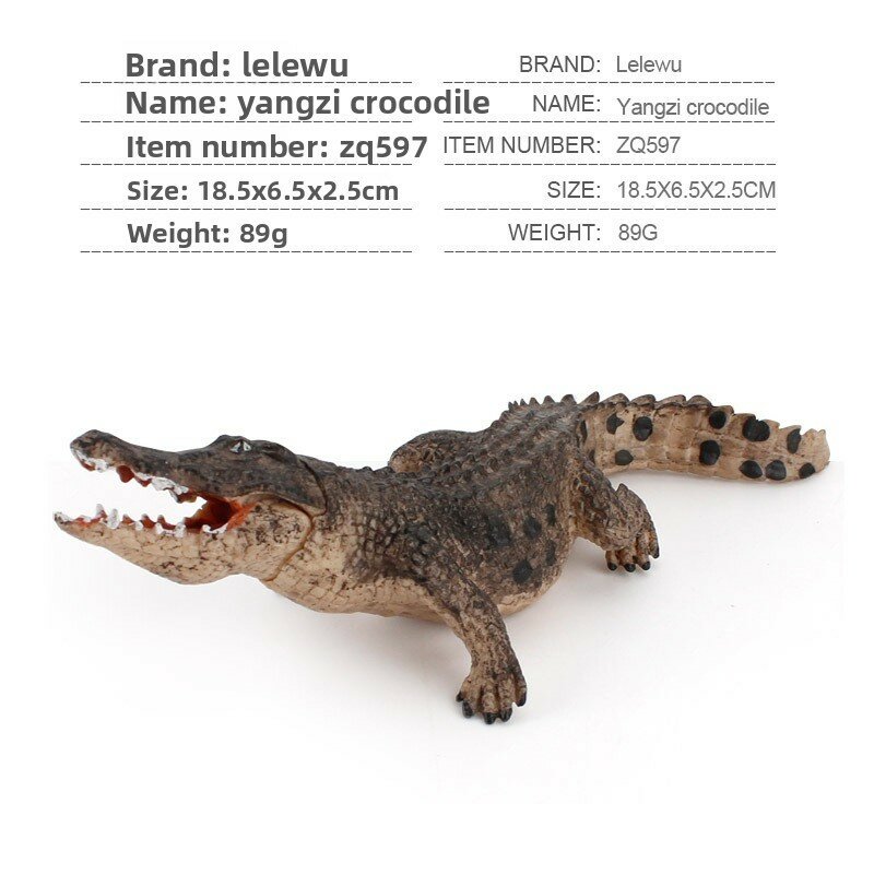 Jungle animsimulated deer eagle bull bear crocodile river otter wildlife model ornament for nature enthusiasts crocodile