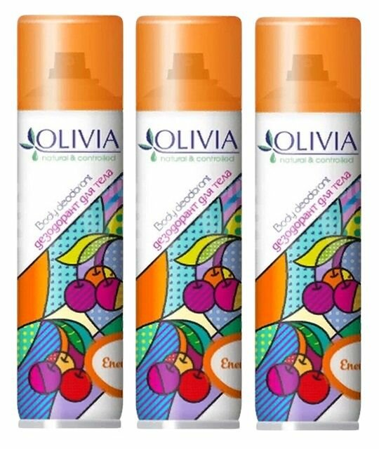 Спрей дезодорант женский OLIVIA ENERGY (3уп по 150мл)