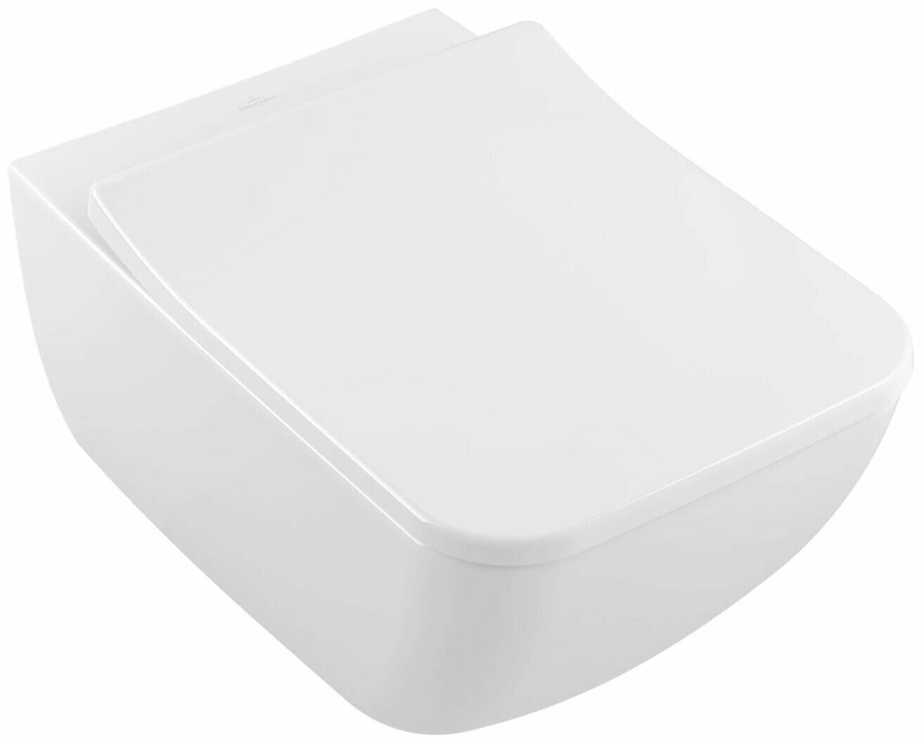 Унитаз подвесной Villeroy & Boch Venticello 4611RSR1 безободковый, Ceramicplus