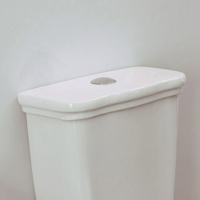 KERASAN Retro Крышка для бачка 108101/1082 с 1 отверстием под кнопку, цвет белый