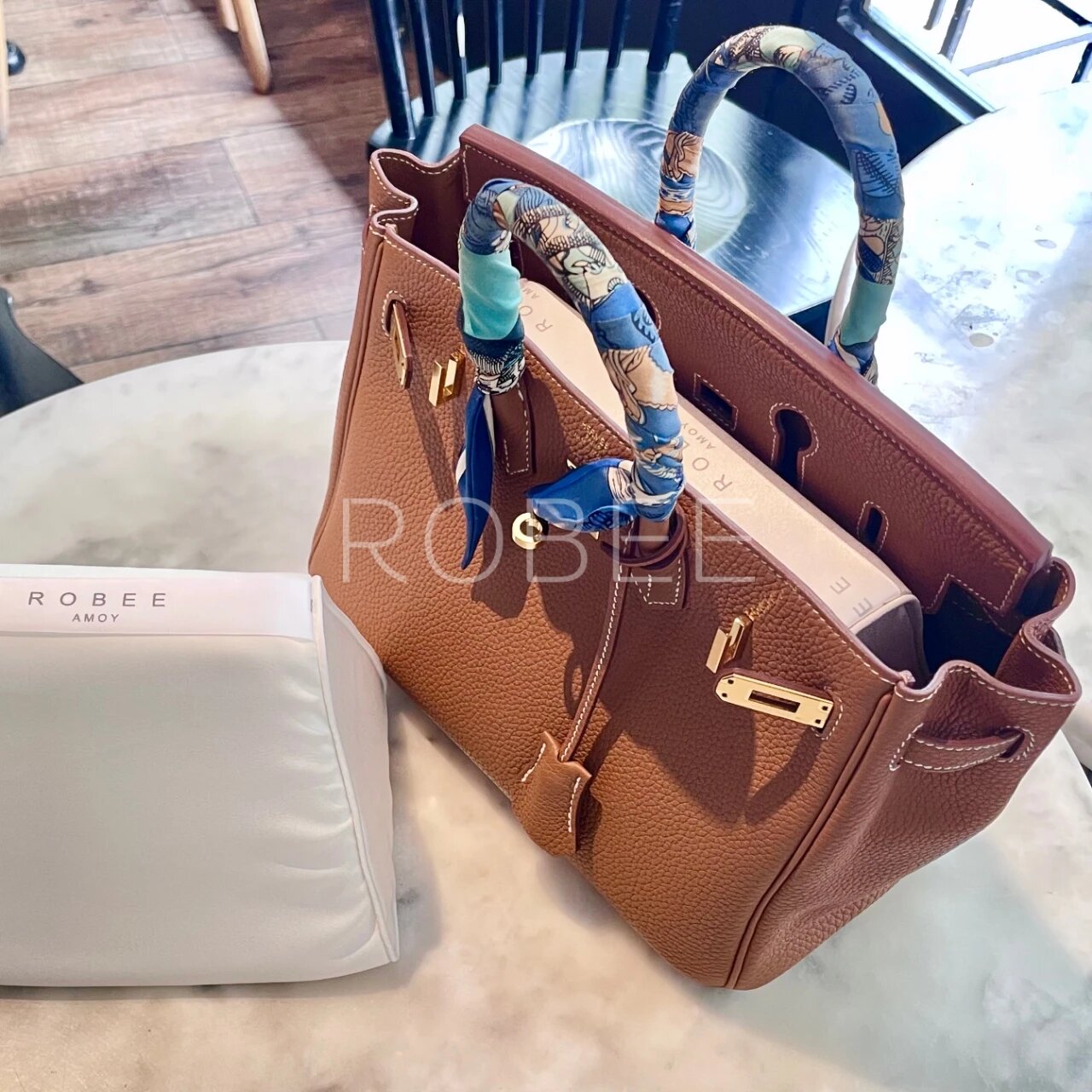 ROBEE подходит для кошелька H birkin 25, 30, 35, вставка для Pillow BK 35, Lotus root pink