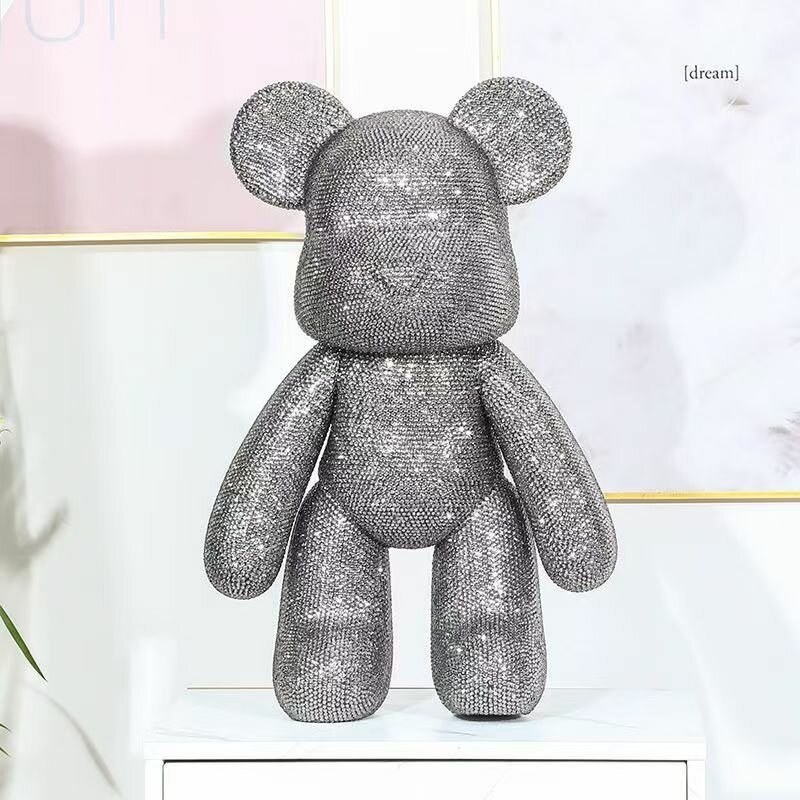 5D DIY Алмазный медведь, набор плюшевых мишек, креативный брелок, подарок ручной работы из хрусталя со стразами, украшение для дома