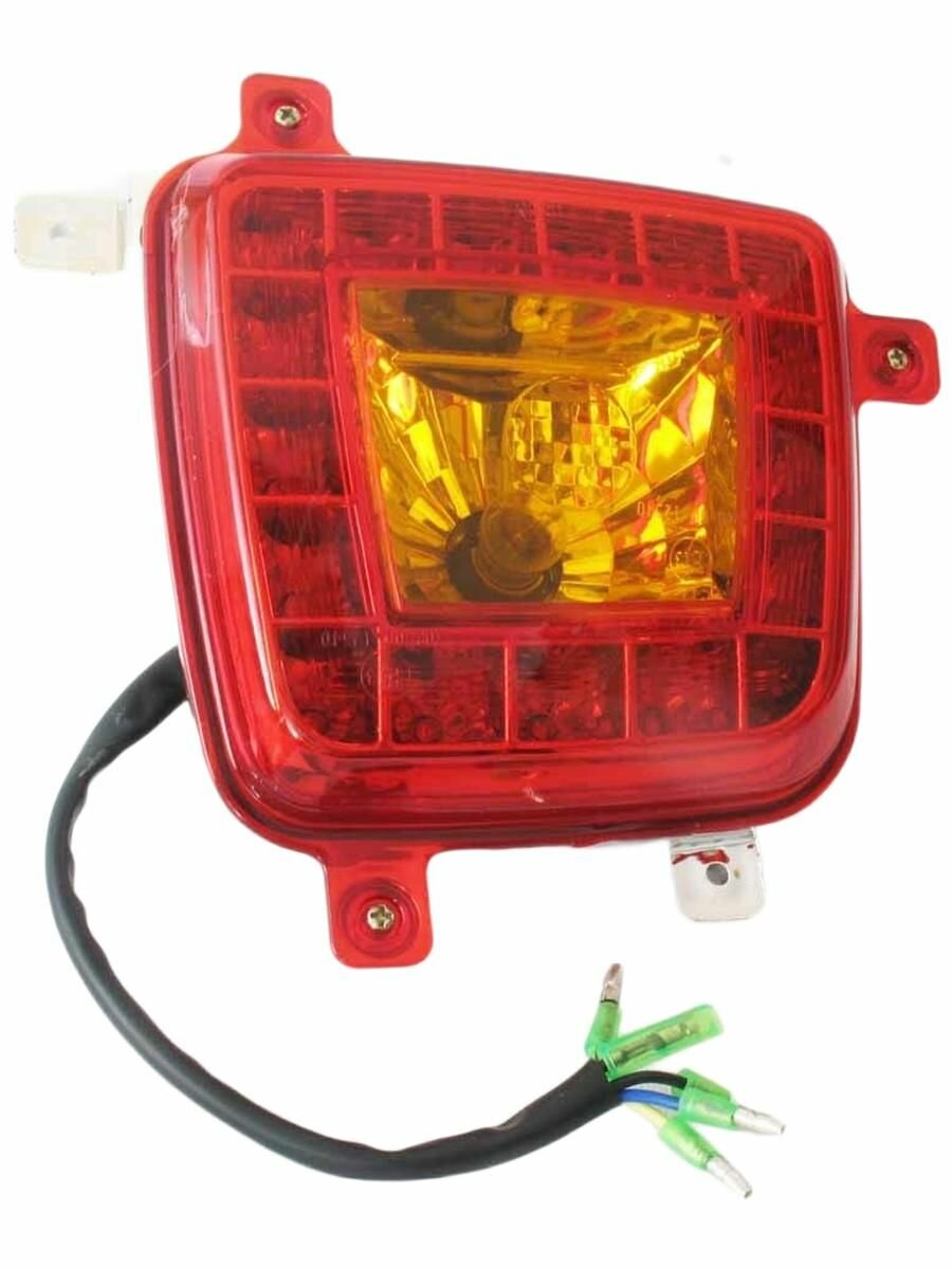 Блок-фара задняя с указателем поворота E-mark правая 12В, квадроцикл Stels UTV 800 HiSun, 35230-178-0001 (item:200)