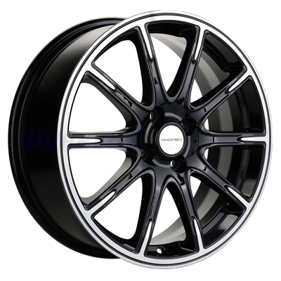 Литой колесный диск Khomen Wheels KHW1707 (XRay) 6,5x17/4x100 ET41 D60,1 Black-FP