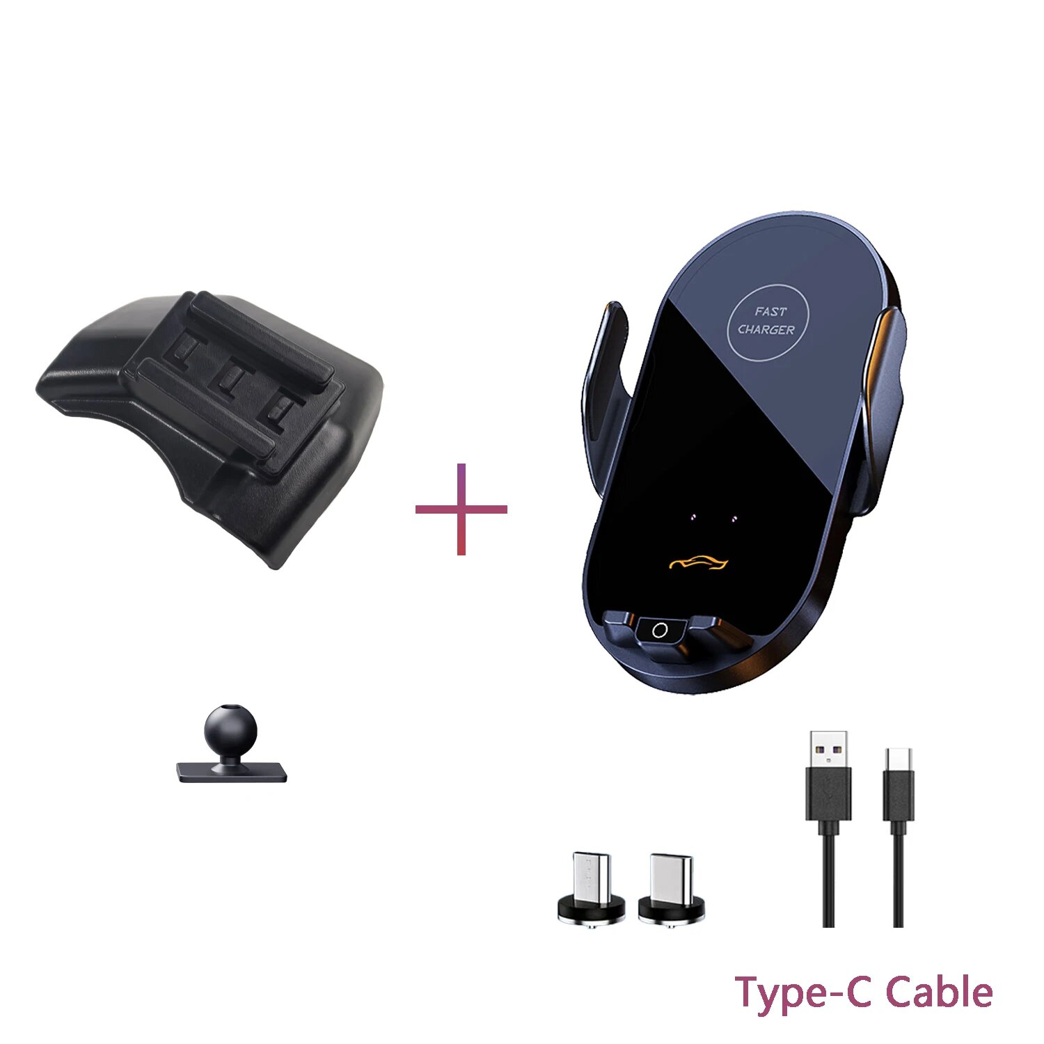 Специальный держатель телефона для Ford F150 F-150 Raptor 2019 2020 2021, магнитное автомобильное крепление для телефона, аксессуары с невидимой базой Smart Sensing Base and holder 4