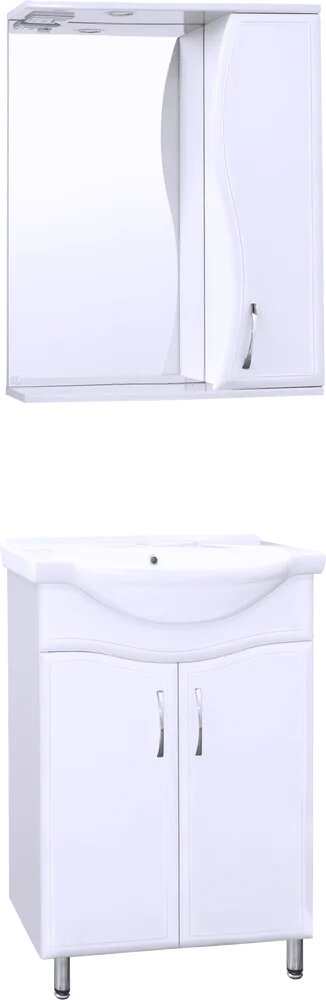 Мебель для ванной комнаты Style Line Эко Волна №9 60 белая