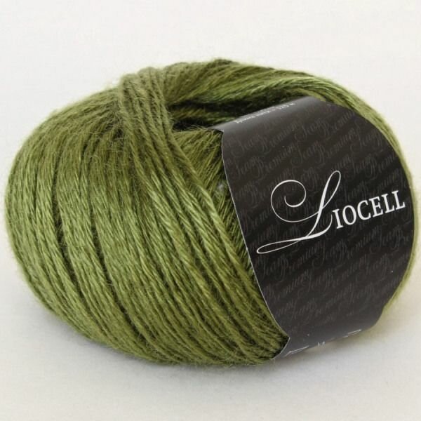 Пряжа SEAM "Liocell" Лиоцелл (тенсел) цв.12 - скошенная трава (вискоза из эвкалипта) (5мотков х125м)