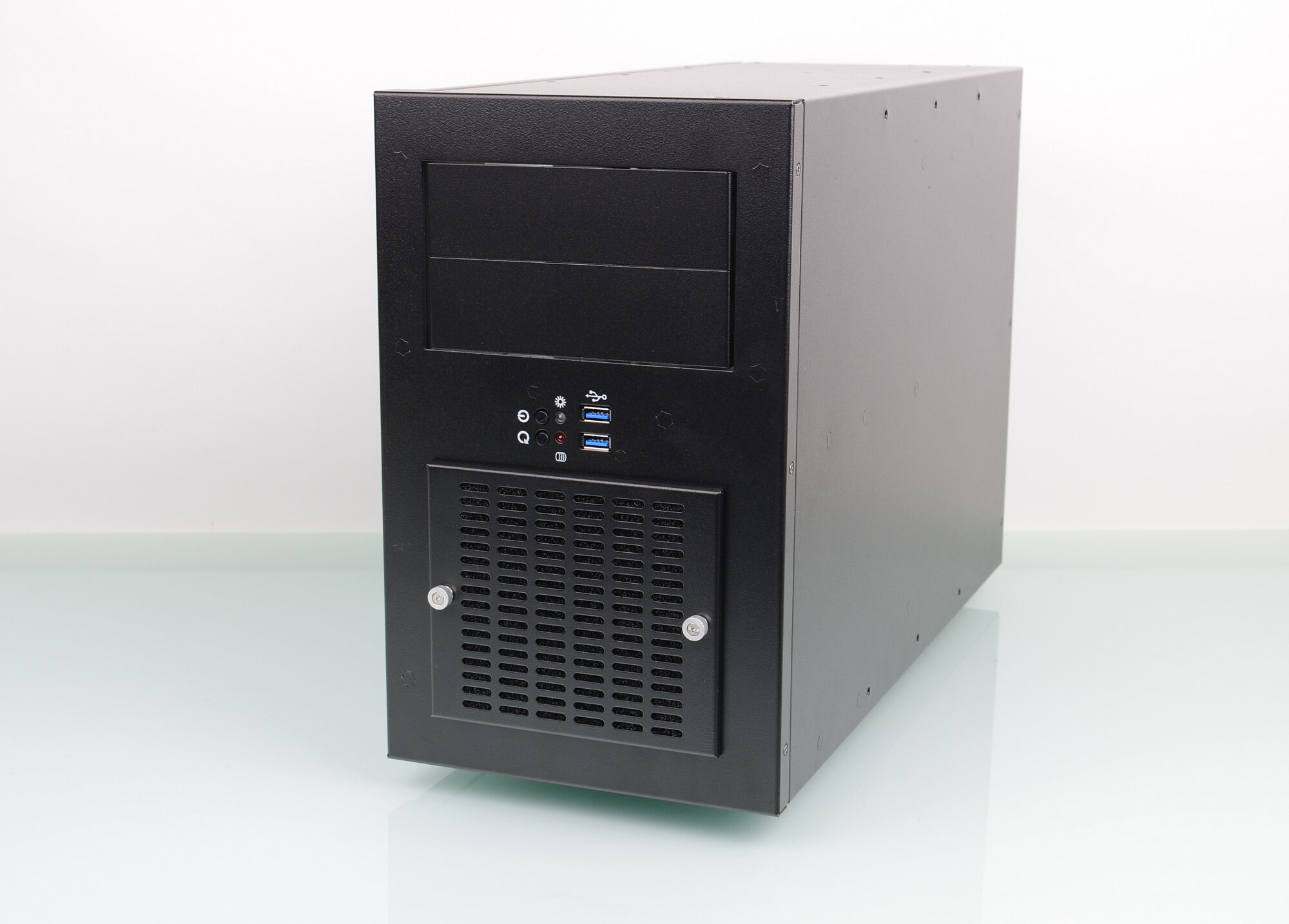 Корпус IPCWAY "Сатурн-3220", до ATX, пылефильтр, 20 см x 32 см x 47,5 см