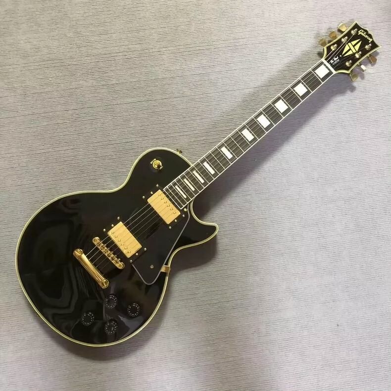 Gibson Электрогитара Les Paul Custom Электрическая гитара (гитара для начинающих) 6-струнная, корпус Махагони 39"