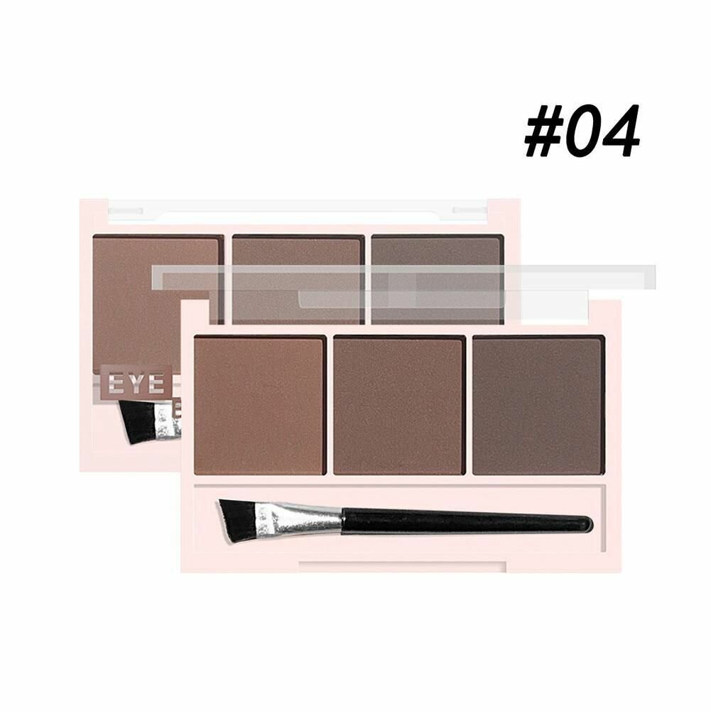 Тени для бровей трехцветные, естественные и стойкие