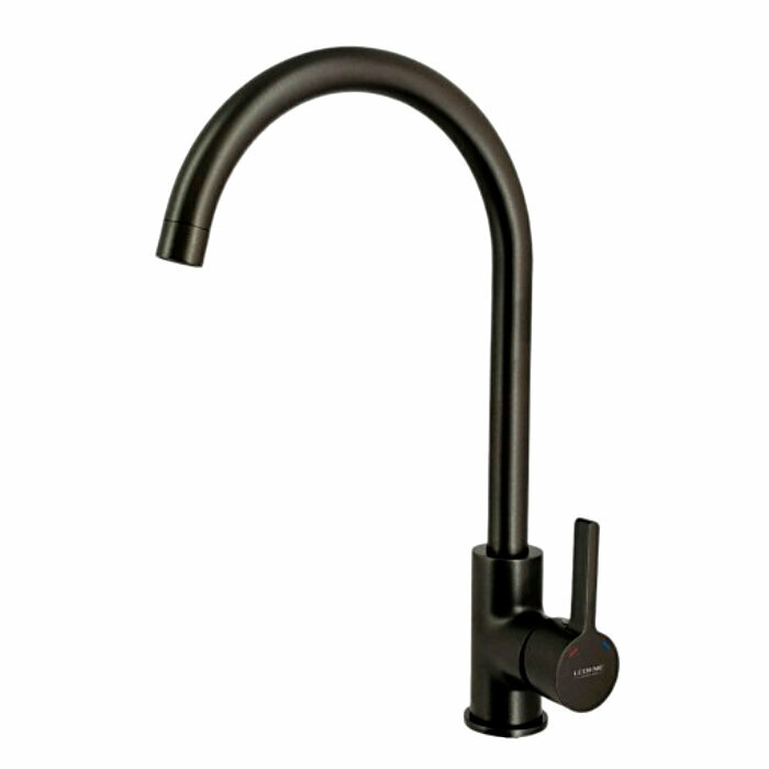 Смеситель для кухни Ledeme с гайкой графит L4299U