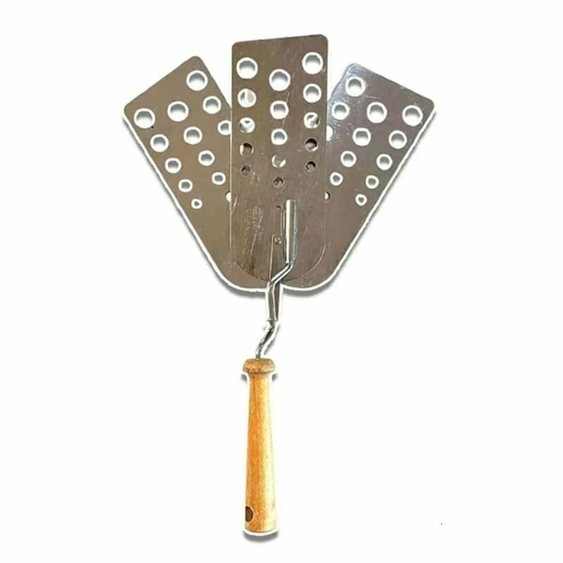 Складной шпатель для гамбургеров 3 в 1 из термостойкой стали