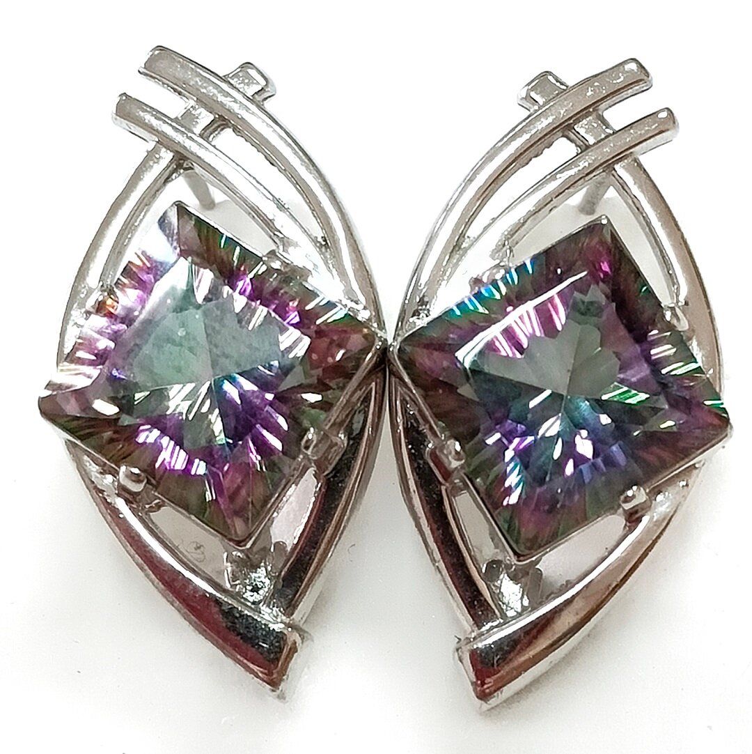 Серьги Эстерелла, серебро, 925 проба, родирование