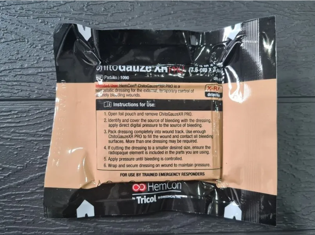 Бинт z гемостатик кровоостанавливающий HemCon ChitoGauze XR PRO