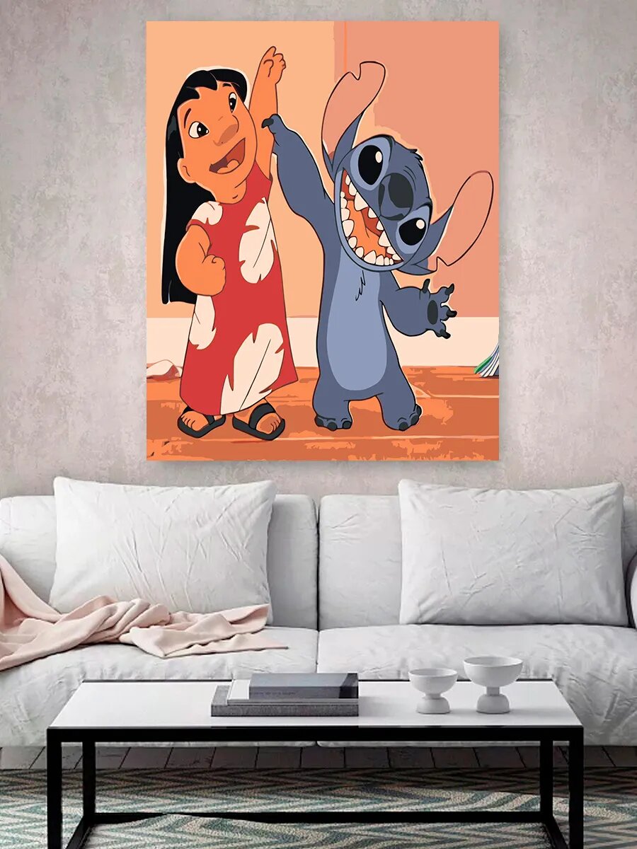 Картины по номерам Лило и Стич