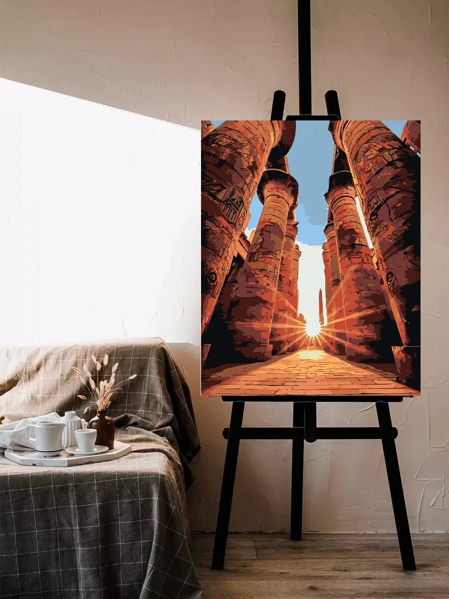 Картина по номерам Египет Храм Луксора Долина Царей Религия