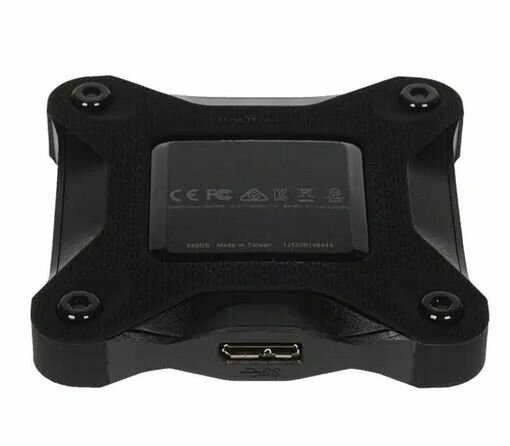 480 ГБ Внешний SSD A-DATA SD600Q (ASD600Q-480GU31-CBK) черный - USB 3.2 Gen1 Type-A, чтение - 440 Мбайт/сек, запись - 430 Мбайт/сек