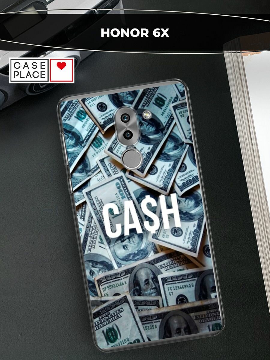 Силиконовый чехол на Honor 6X / Хонор 6Х с принтом "Cash"