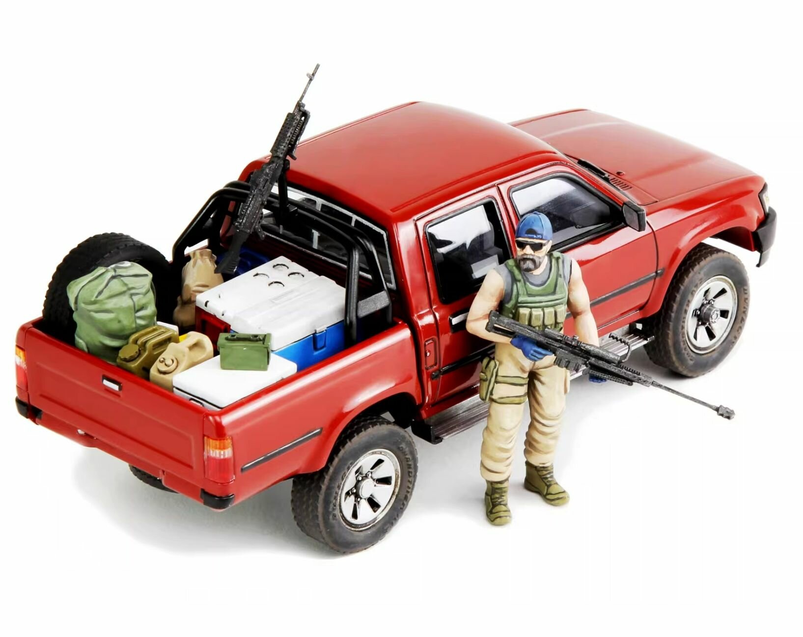 Конструктор MENG VS-002 Пикап с дополнительным оборудованием 1/35 | Сборная модель военного транспорта